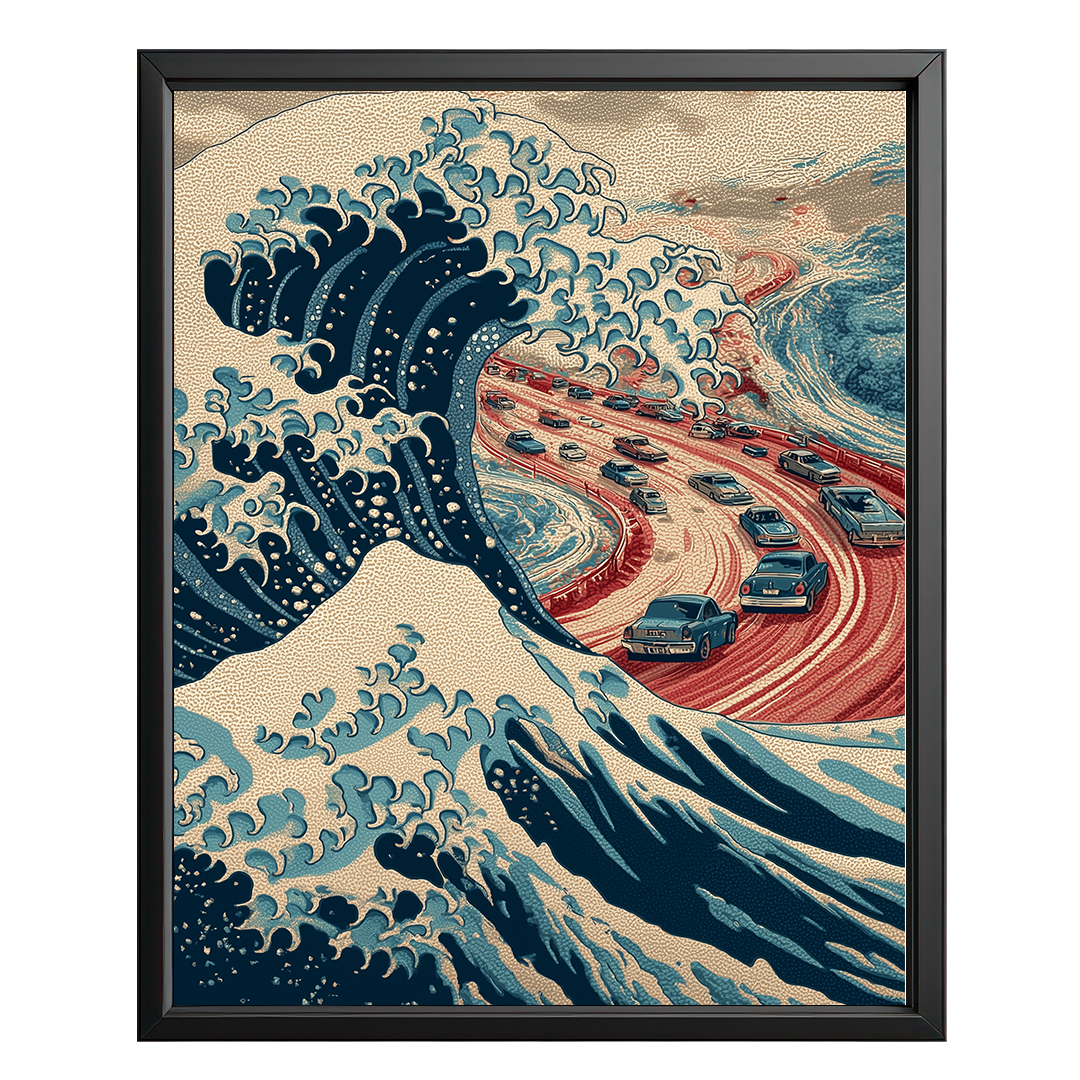 Japanese Wave Wall Art – Hokusai Great Wave of Kanagawa – Takumiya