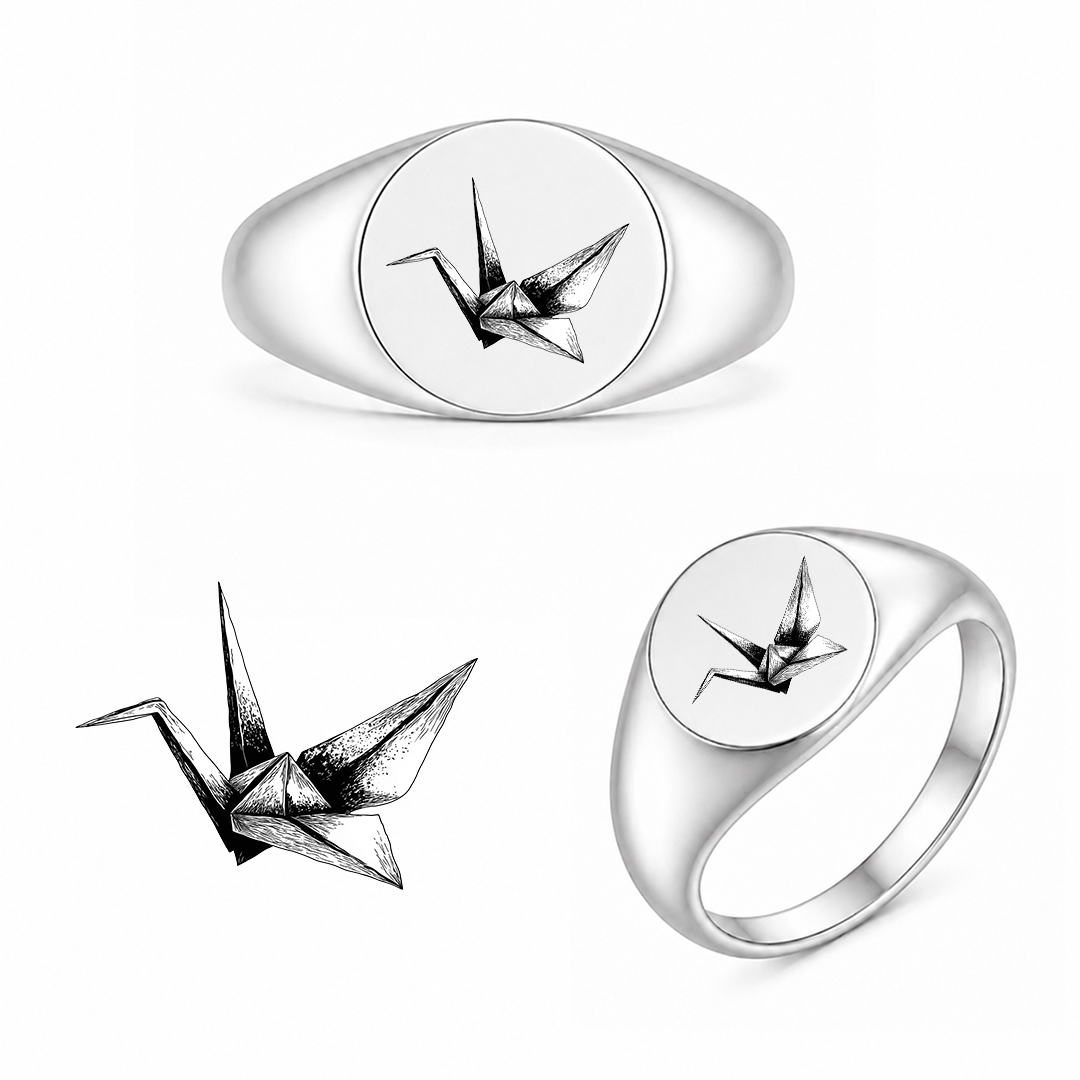 Japanese Engraved Ring Origami – Takumiya